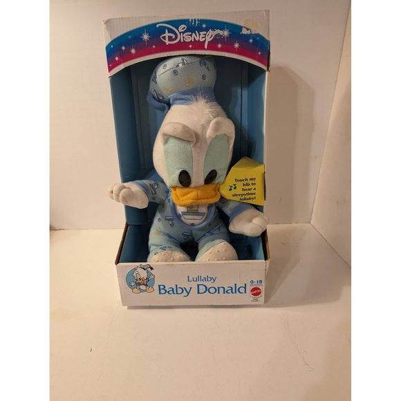 Disney | Toys | Disney Lullaby Baby Donald Duck 993 Mattel 12 Plush ...